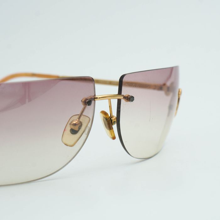 Versace VERSACE Mod 2020 Gold Rimless Sunglasses Vintage 00s | Grailed