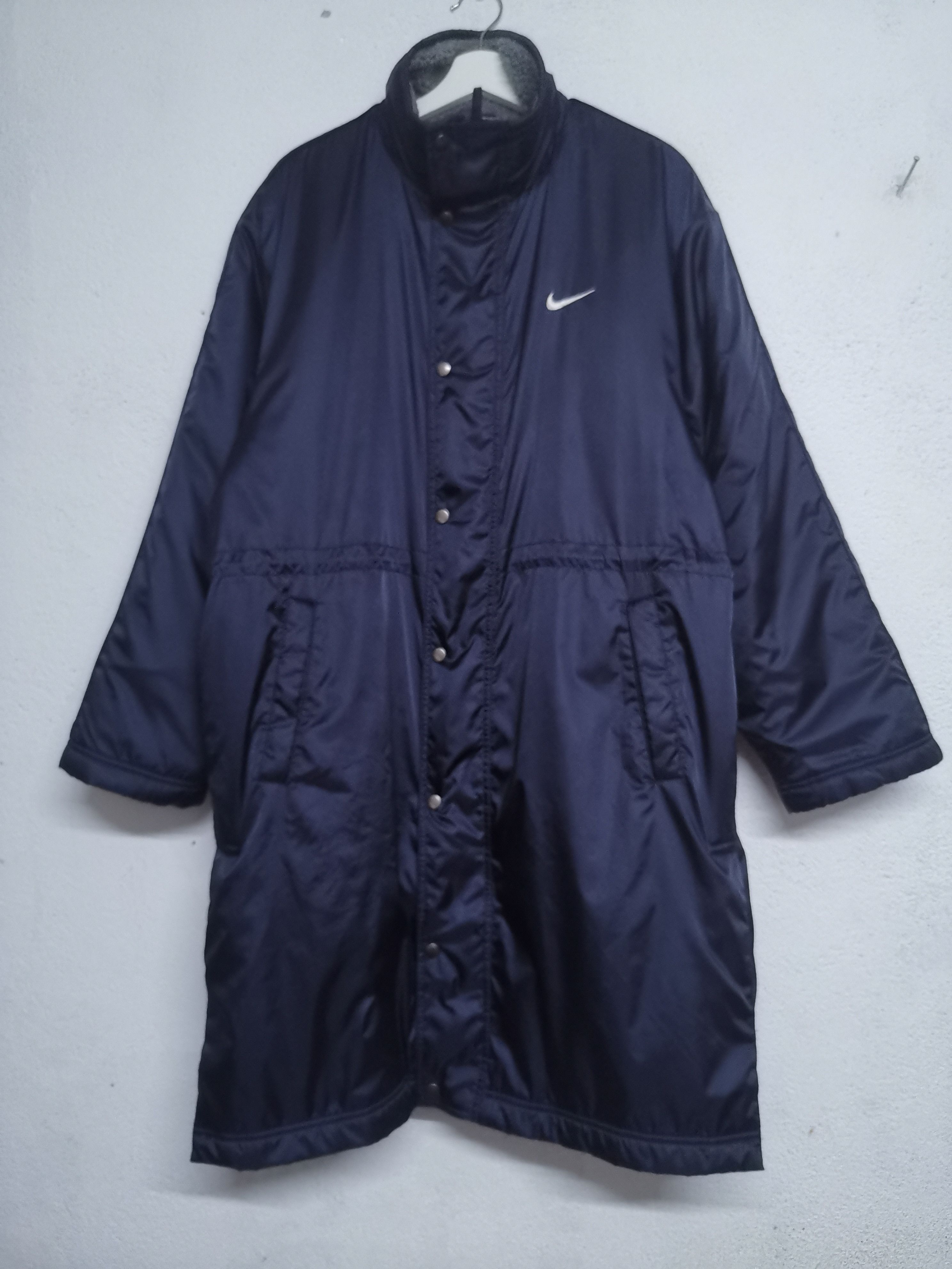 Nike Nike Dark Blue Sherpa Long Coats | Grailed