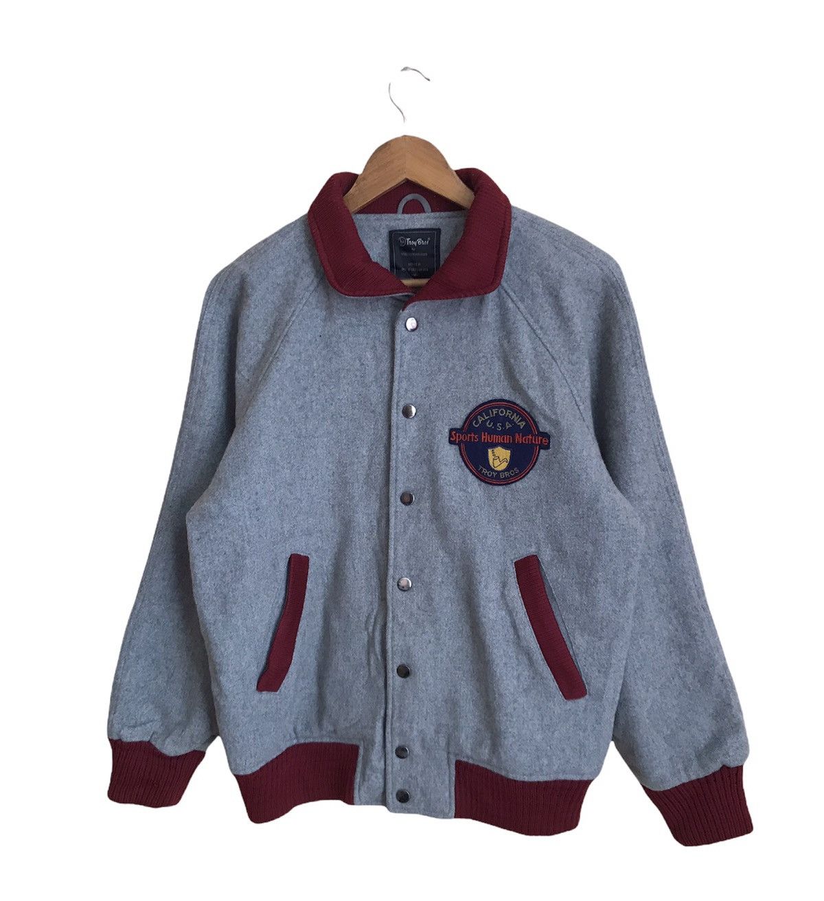 Cashmere & Wool × Japanese Brand × Varsity Jacket SPORT HUMAN NATURE BY ...