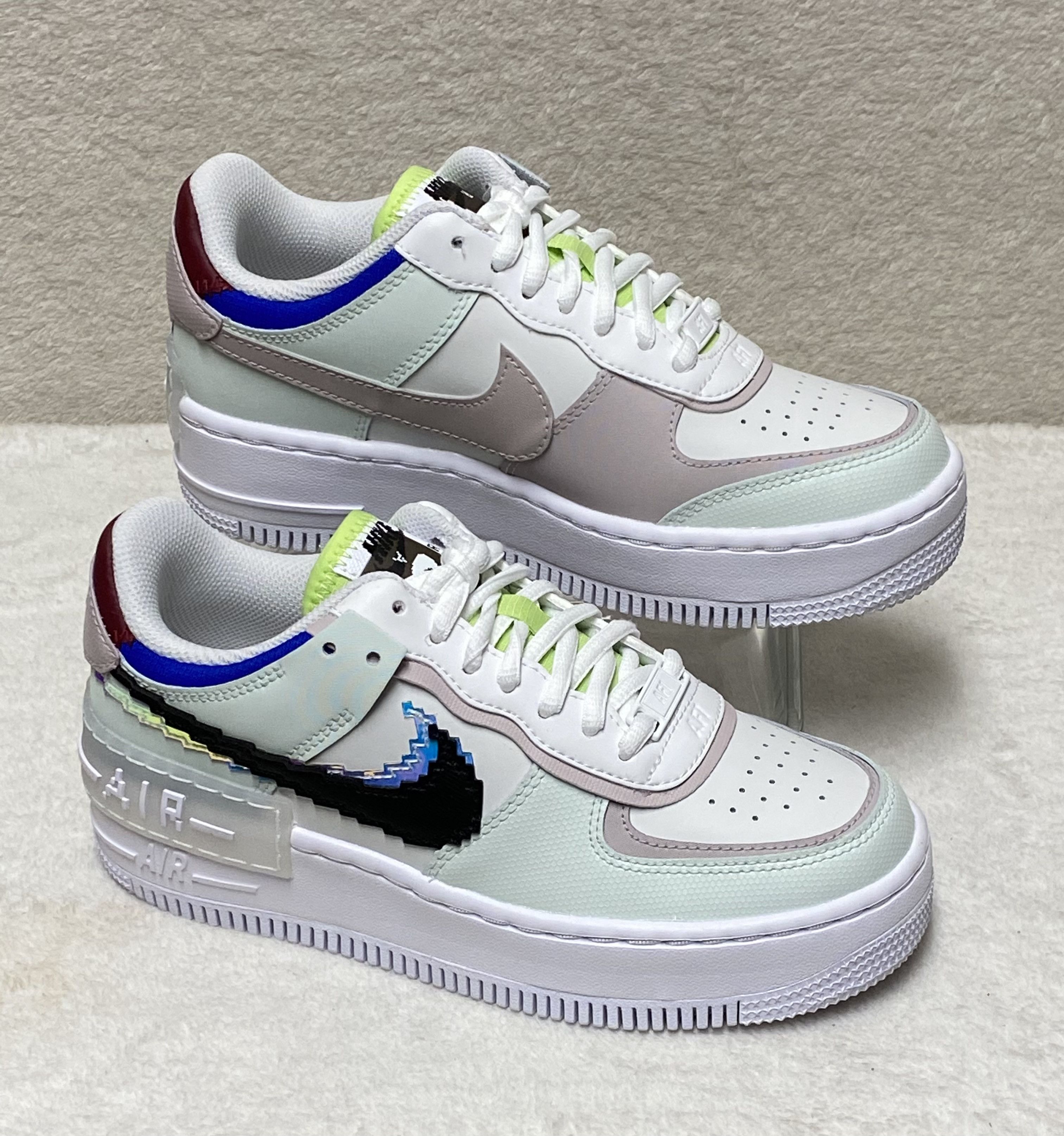 Nike Women's Air Force 1 Shadow Size 5.5W "Pixel Swoosh" | Grailed