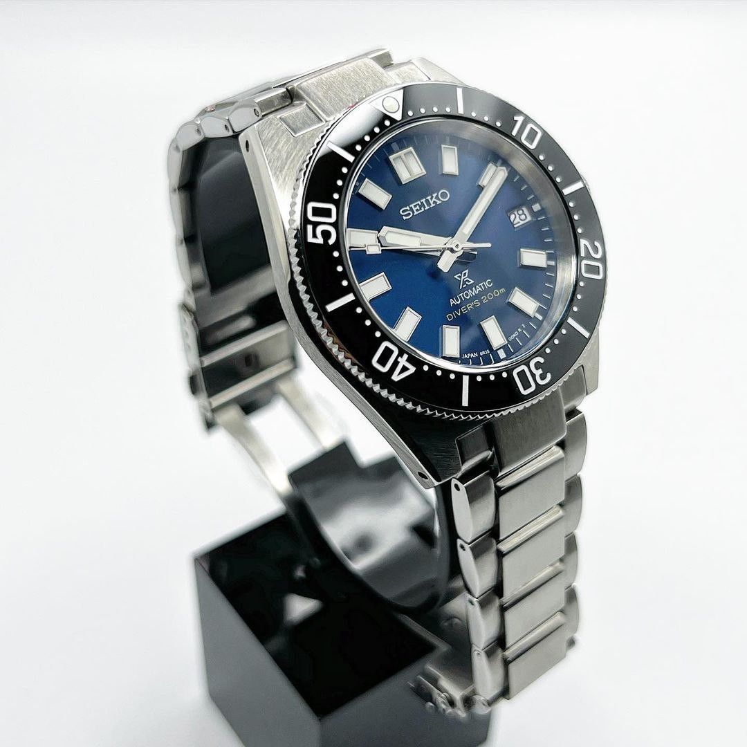 Custom Seiko Mod Watch Custom 1965 Re-Issue Mas Blue Automatic 40MM ... Custom Seiko Mod Watch Custom 1965 Re-Issue Mas Blue Automatic 40MM ...
