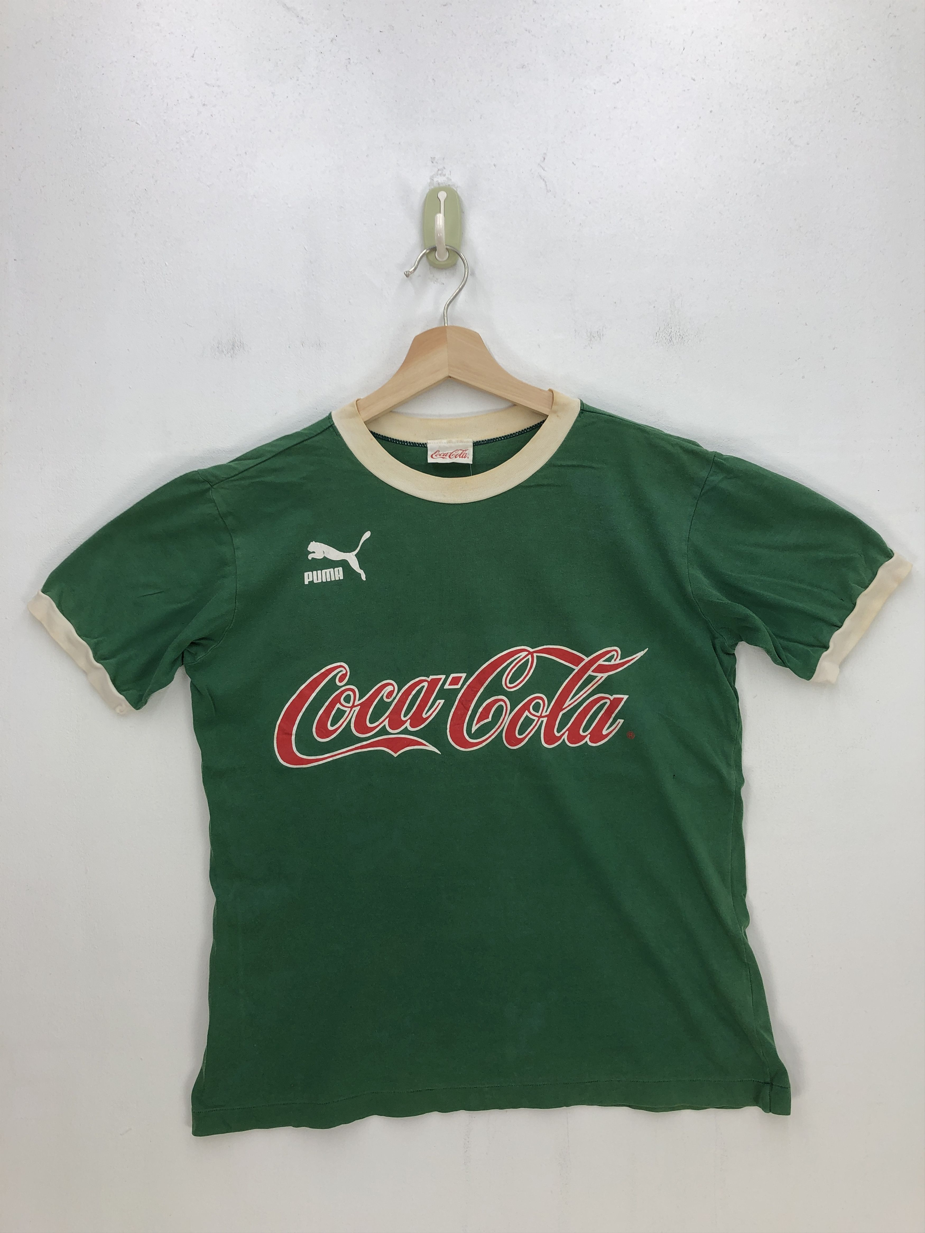 Coca Cola × Vintage Vintage Puma X Coca Cola T Shirt Letter COKE Tees ...