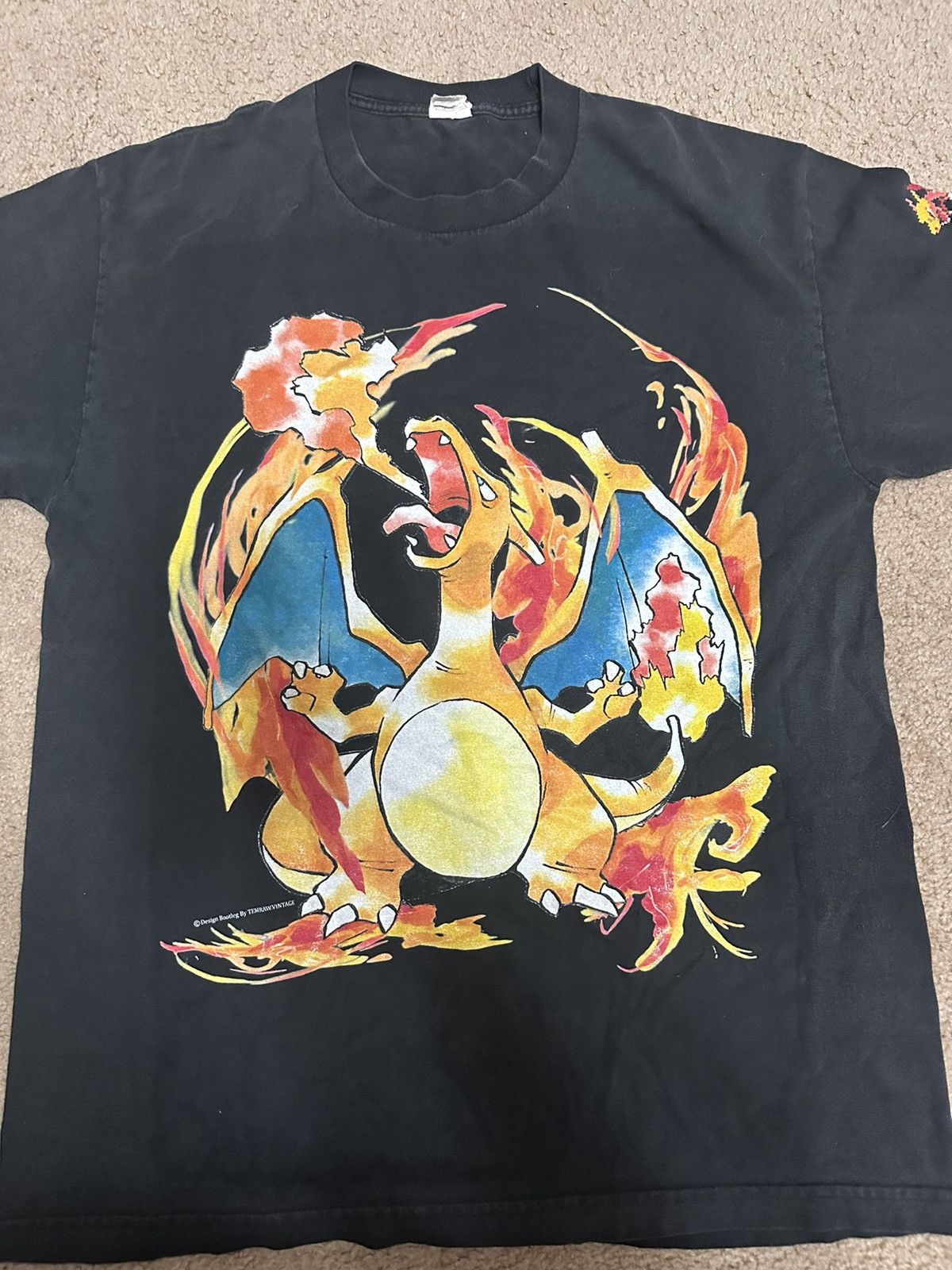 Streetwear × Vintage Temraw Pokemon Charizard bootleg shirt | Grailed