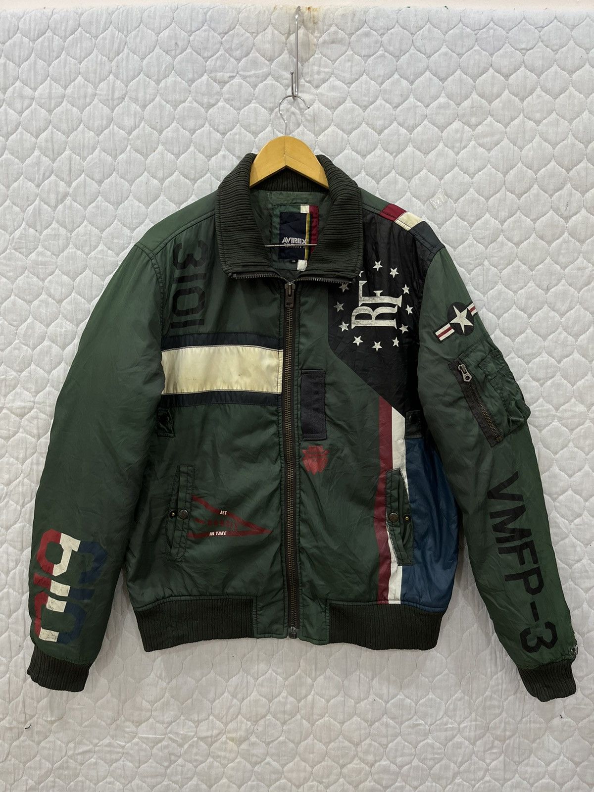 Avirex Varsity Jacket × Military × Varsity Jacket (Jj). AVIREX MARINES ...