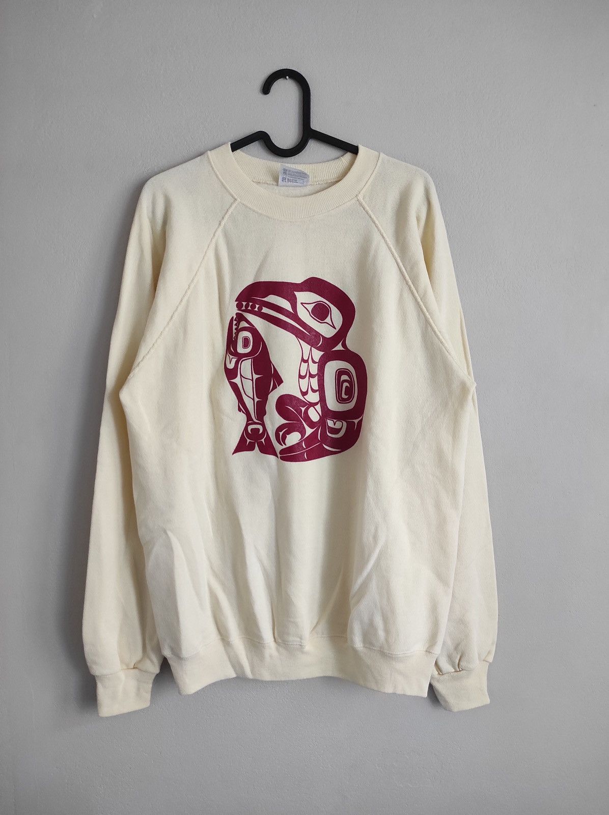 Art × Hanes × Vintage Vintage Hanes 80s animal art crewneck | Grailed