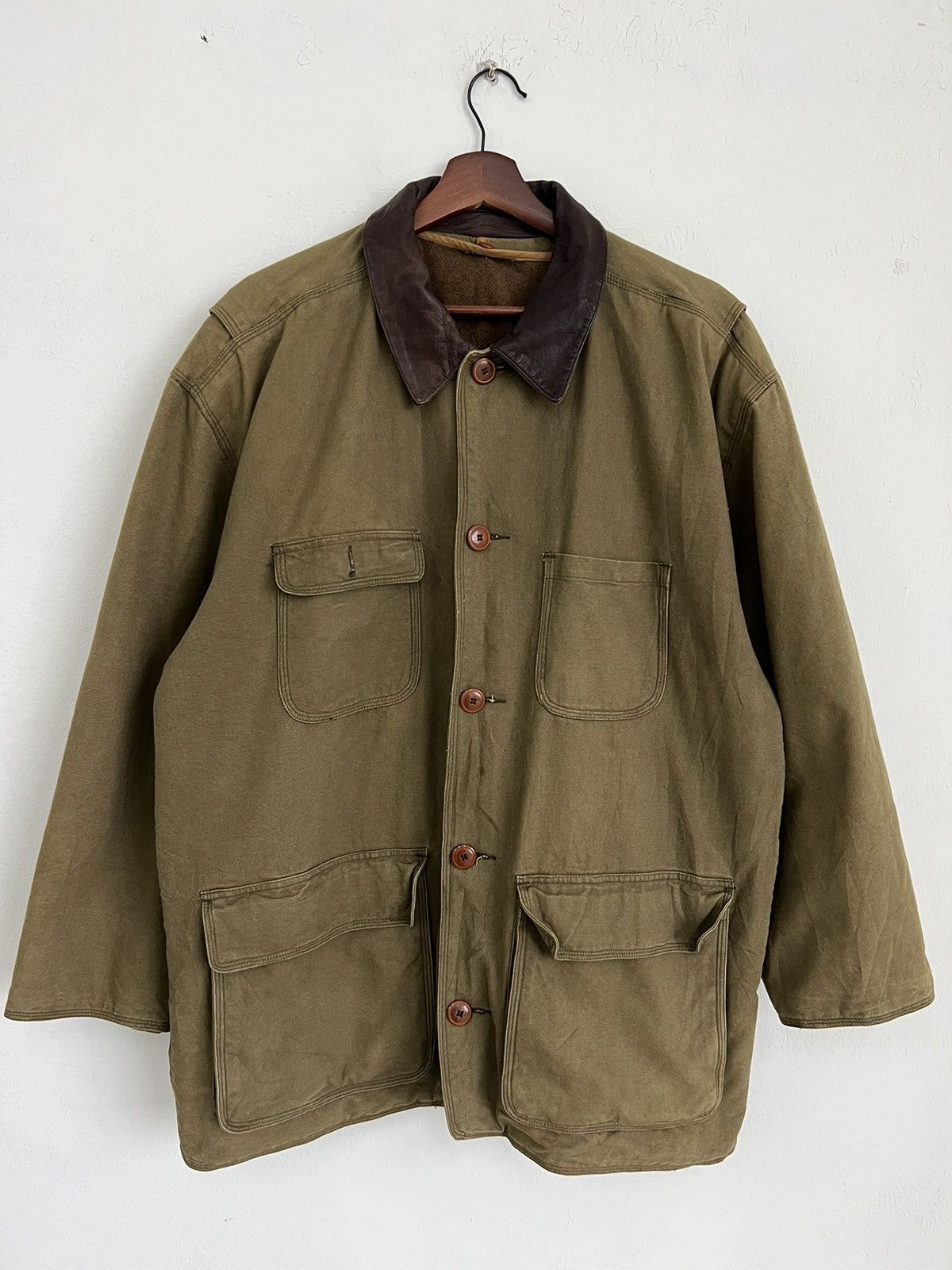 J.Crew × Vintage J.Crew Vintage Long Jacket Green Army B2 | Grailed