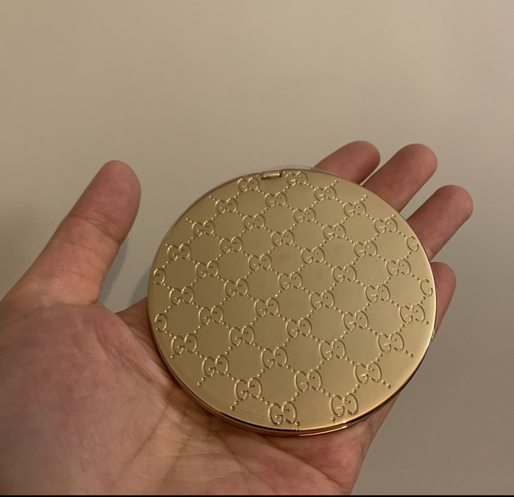 Gucci Gucci gold monogram double pocket mirror | Grailed