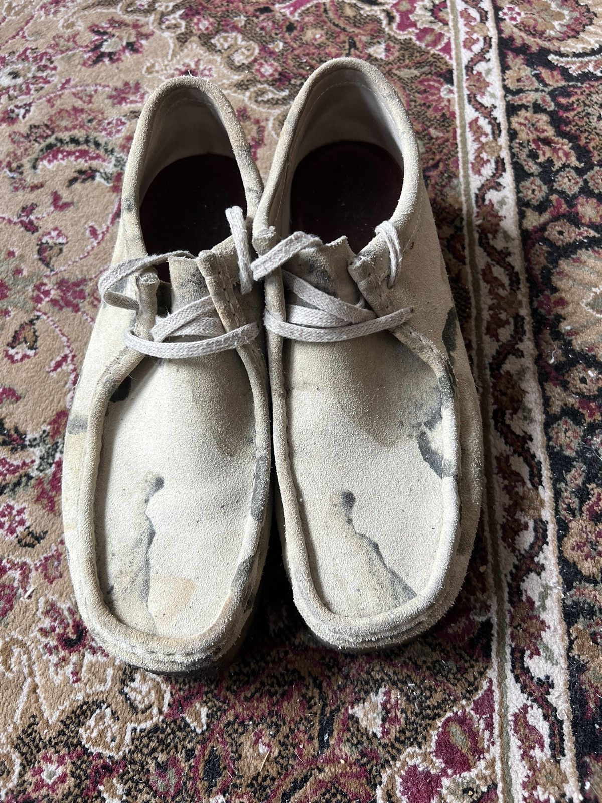 RARE Clarks Wallabee Watercolor
