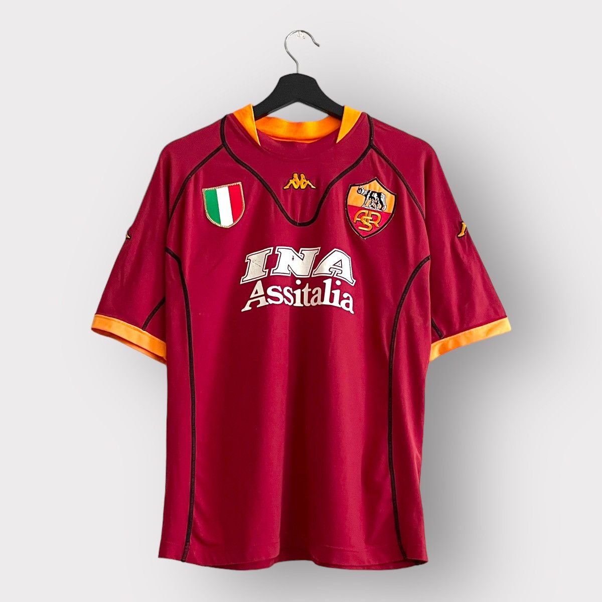 Vintage Vintage 2001-02 AS Roma Home Jersey #24 Del Vecchio | Grailed