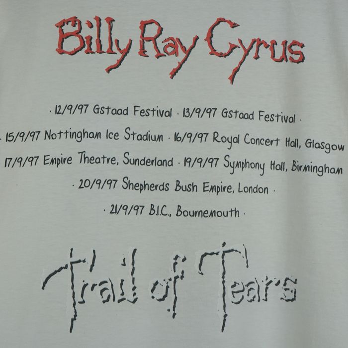 Vintage 1997 Billy Ray Cyrus country music t-shirt | Grailed