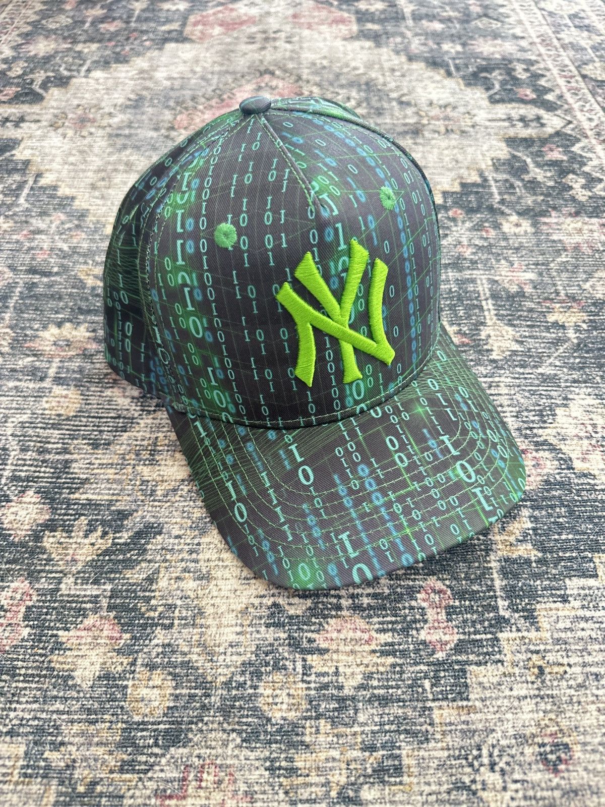 Shmeel × Trucker Hat Shmeel ‘Matrix’ Yankee Trucker Hat (NYC POP-UP ...