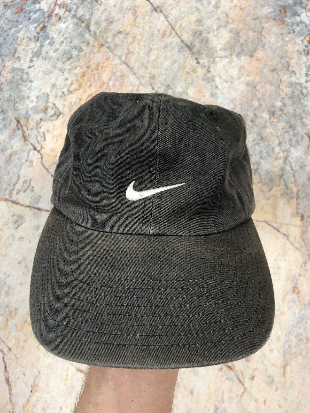 Nike × Vintage Nike vintage faded hat big logo | Grailed