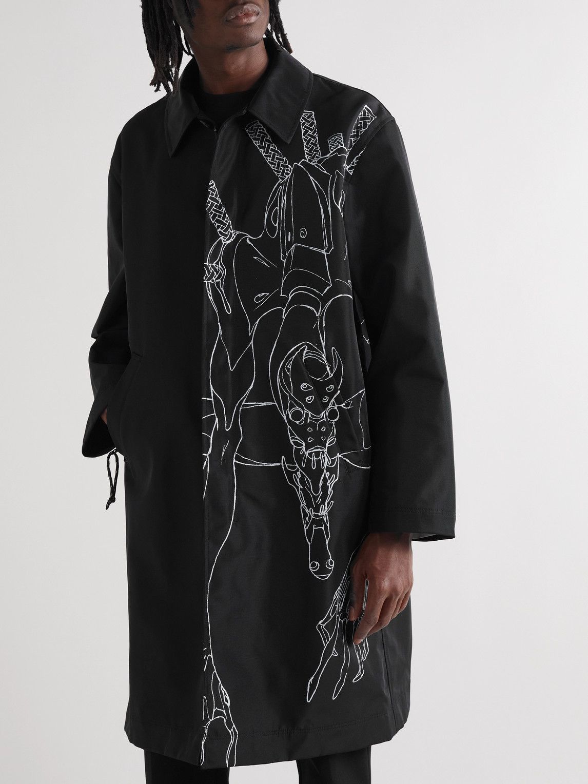 Undercover Undercover x Evangelion Printed Nylon Coat | Grailed