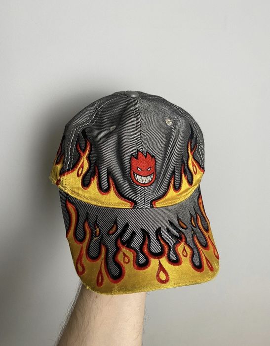 Very Rare 🔥 Very Rare Spirfire Flame Fire Logo Hype Vintage Skate Hat ...