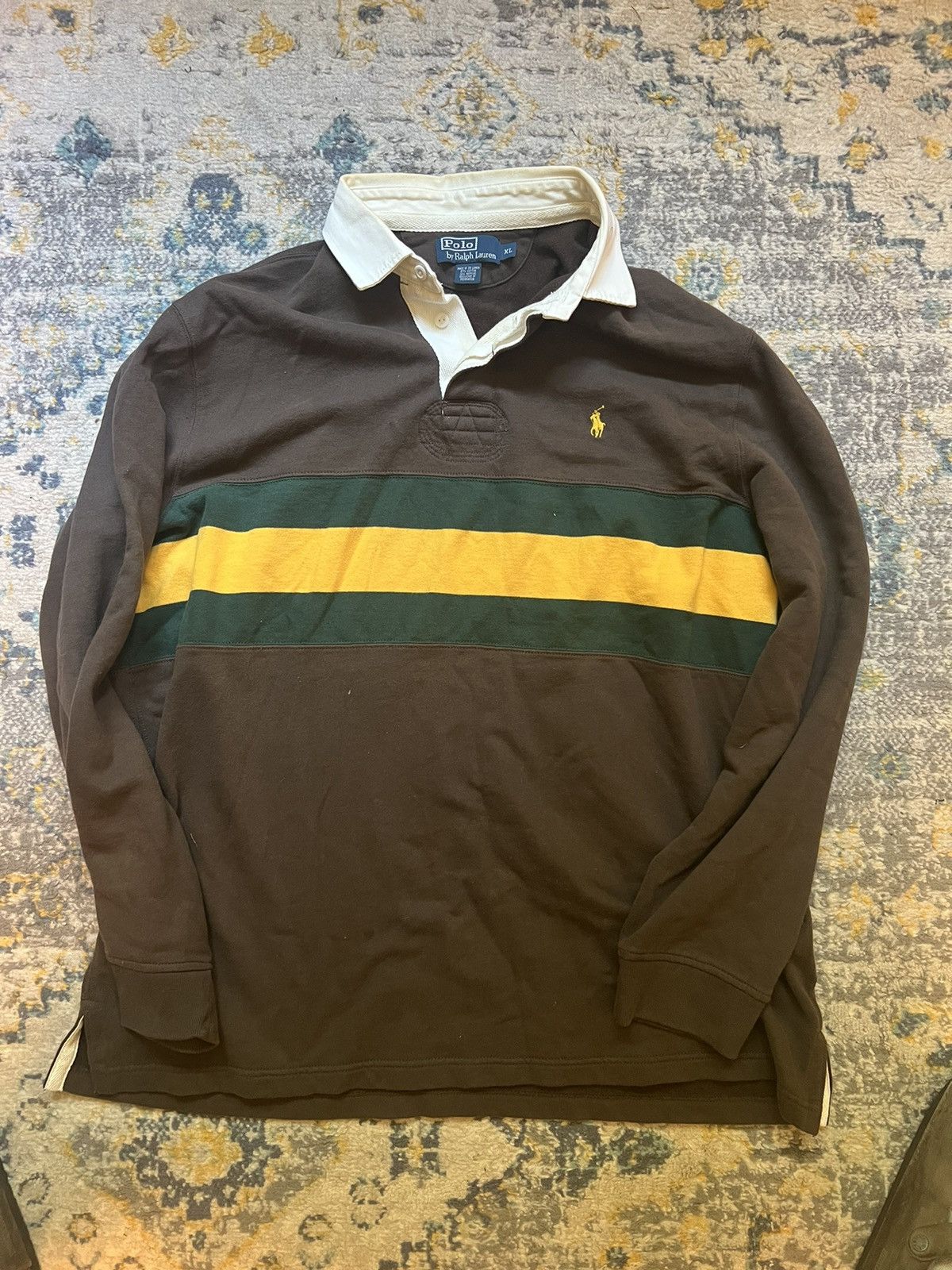 Polo Ralph Lauren × Vintage Polo Ralph Lauren rugby sweater 90s vintage | Grailed
