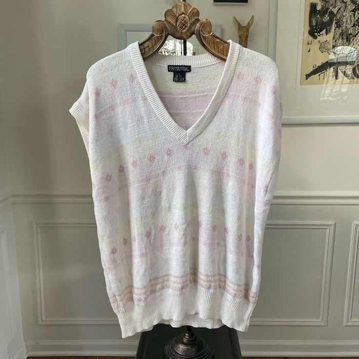 Vintage Vintage 80s Generra Collection Pastel Fair Isle Sweater Vest ...