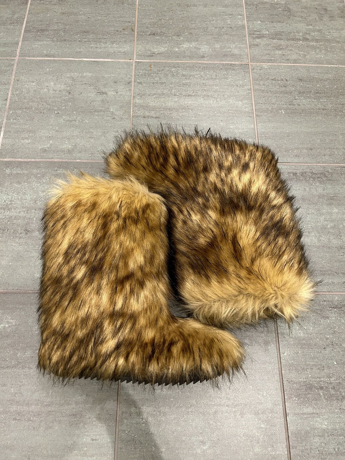 Celine × Hedi Slimane *FINAL DROP* Celine Faux Fur Boots SS22 | Grailed