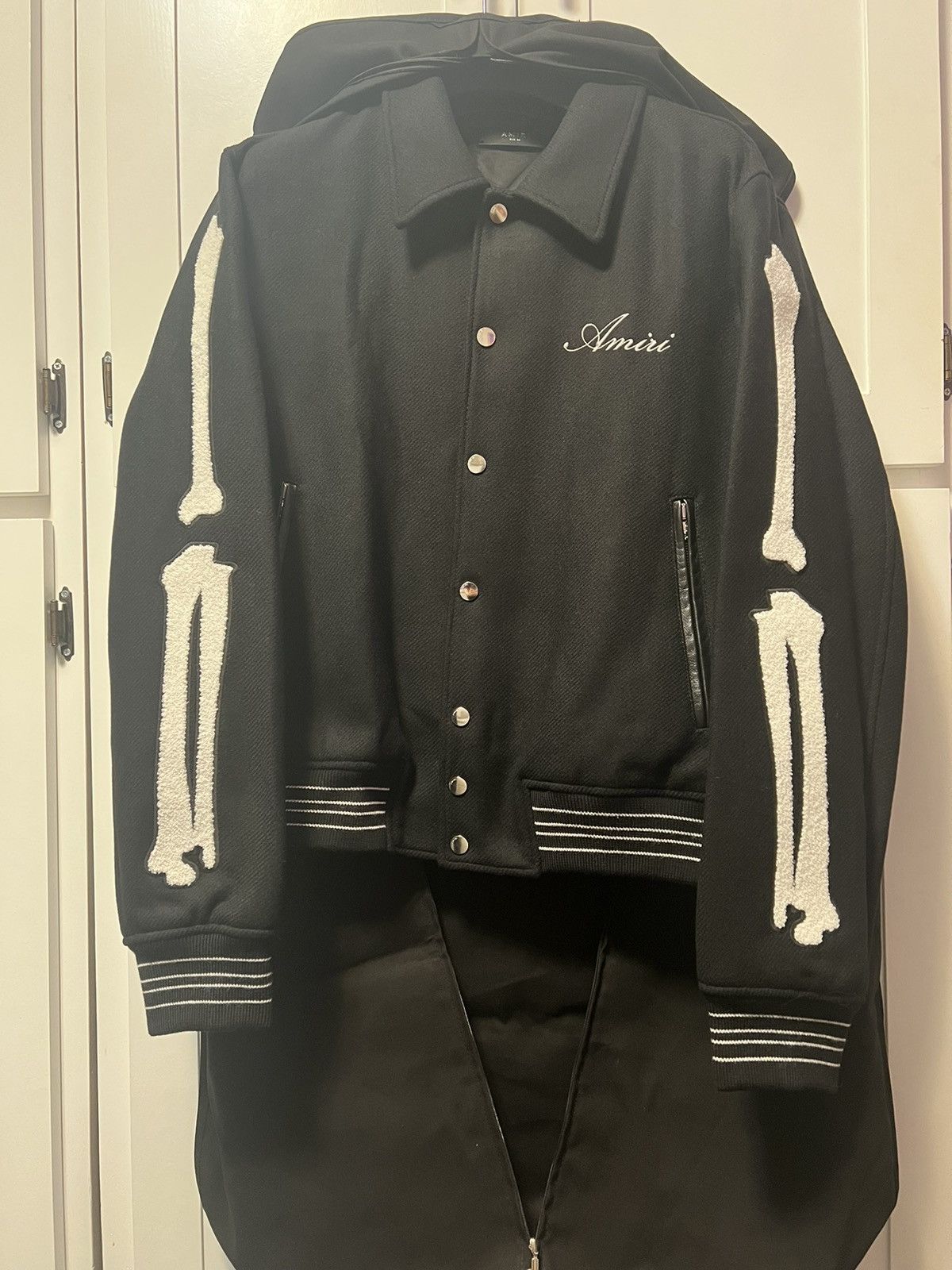 Amiri Amiri Wool Bones Varsity Jacket MULTIPLE SIZES IN M & L | Grailed