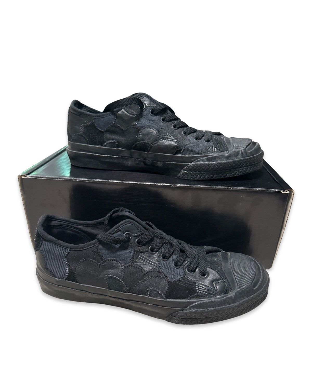 Number (N)ine Number (N)ine SSAW03 Crying Heart Patchwork Shoes | Grailed