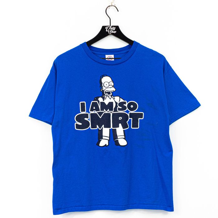 Vintage Y2K The Simpsons Homer I Am So Smrt T-Shirt Fits Medium | Grailed