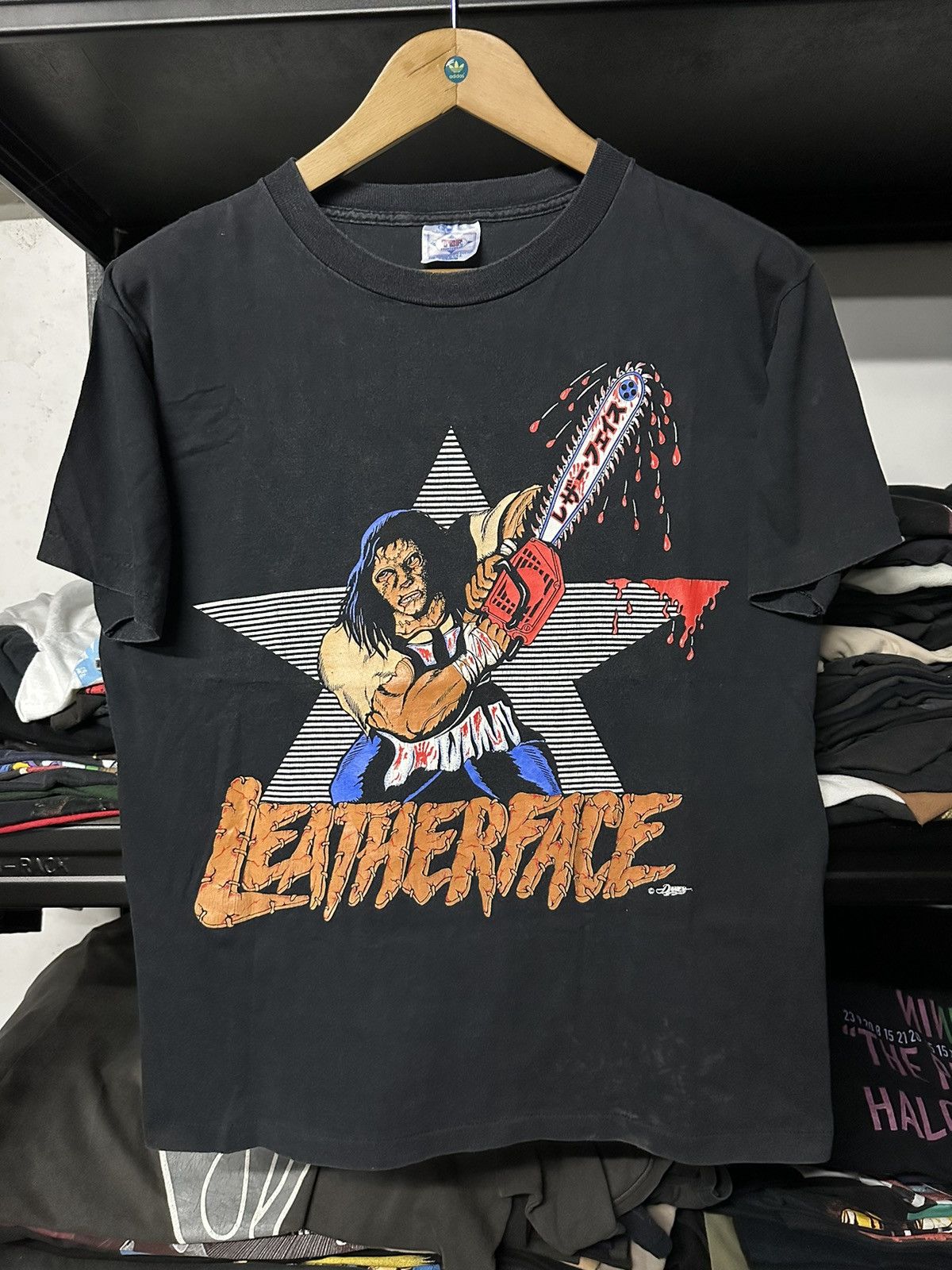 Vintage Rare Vintage Wwf Leatherface Wrestling Sun Faded Tee | Grailed