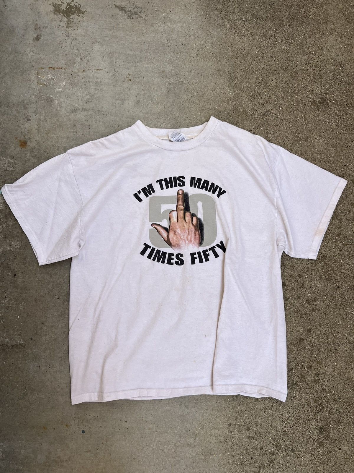 Made In Usa × Streetwear × Vintage Vintage 90s Funny Middle Finger Tee ...