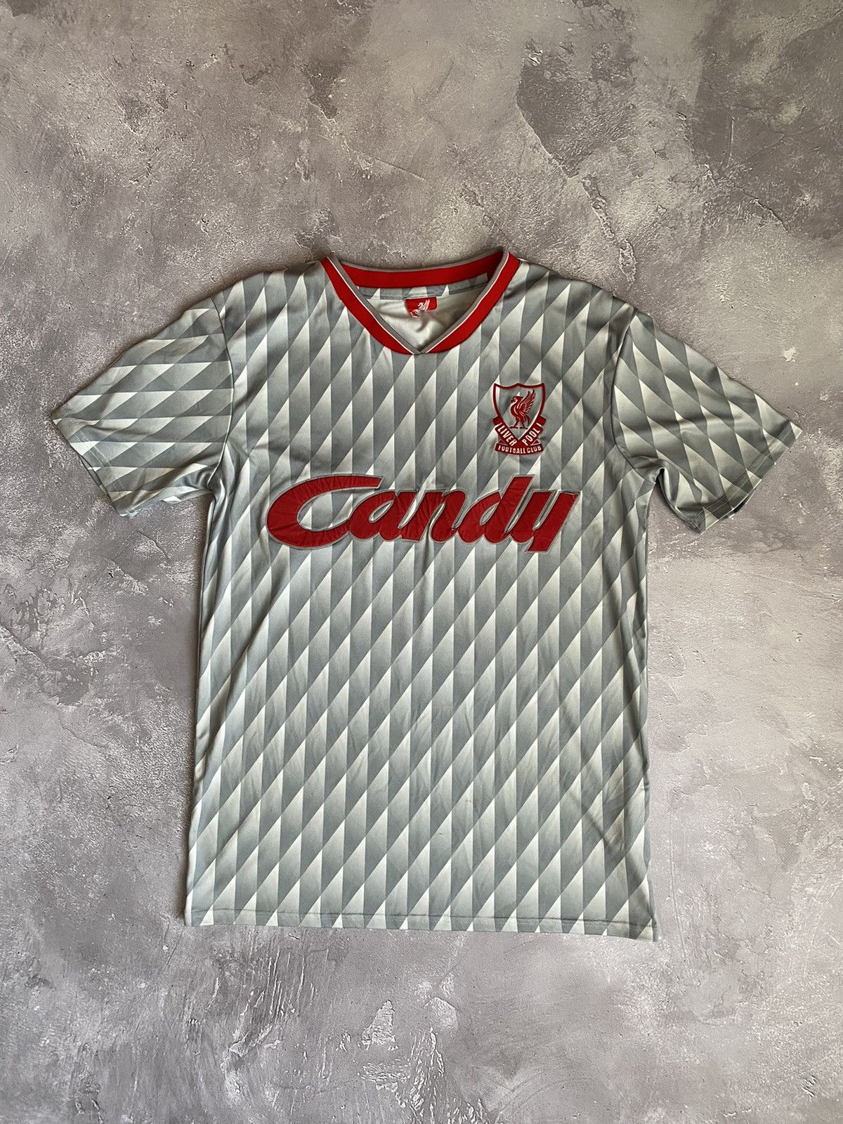 Liverpool × Soccer Jersey × Vintage 1989 Liverpool Retro Candy Soccer ...