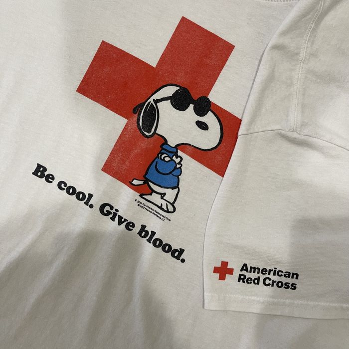 Peanuts Snoopy Be Cool Give Blood American Red Cross T-Shirt | Grailed