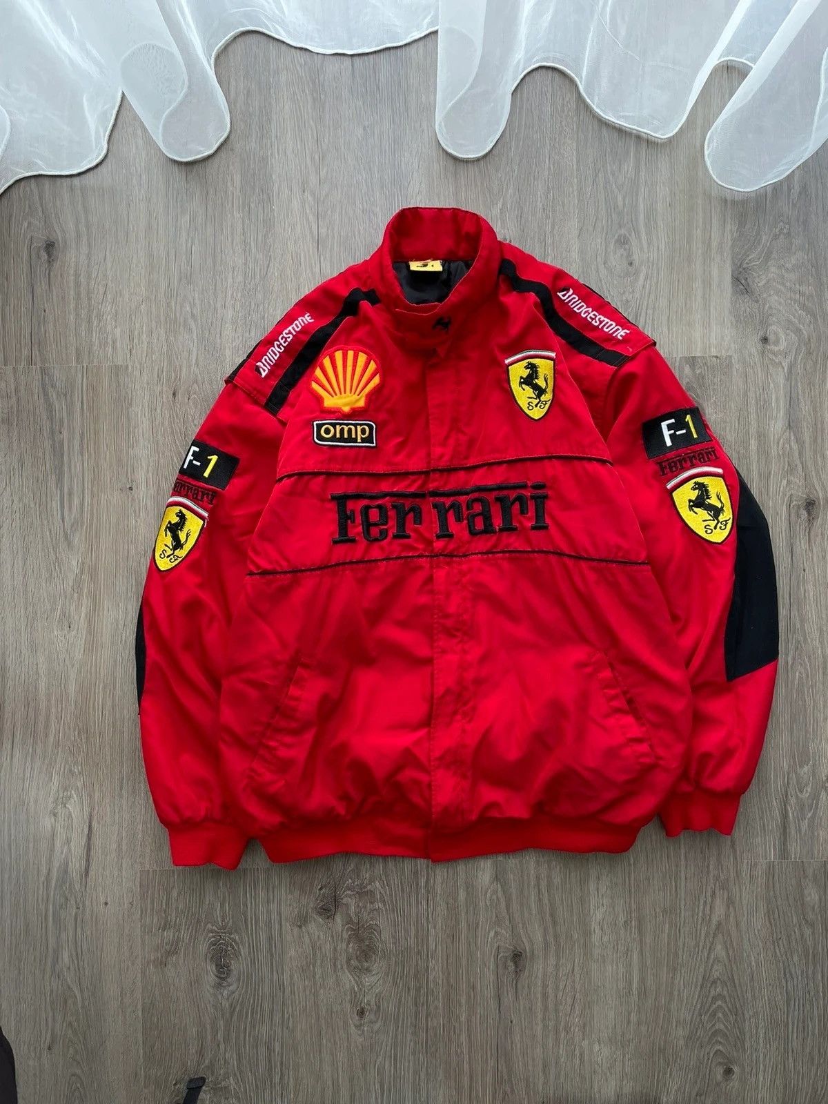 Ferrari × Racing × Vintage Vintage Ferrari Racing Jacket Red Formula ...