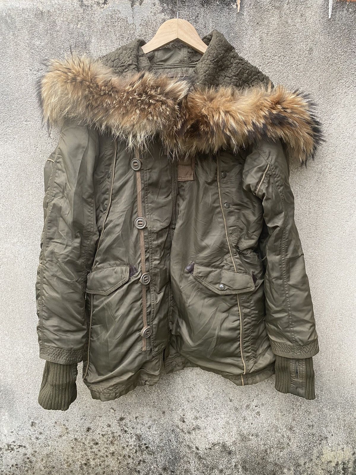 GOA G.O.A Military Cargo Raiders Fur Jacket Rare Design | Grailed