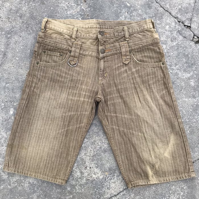 Wrangler Wrangler Double Waisted Jorts Brown | Grailed
