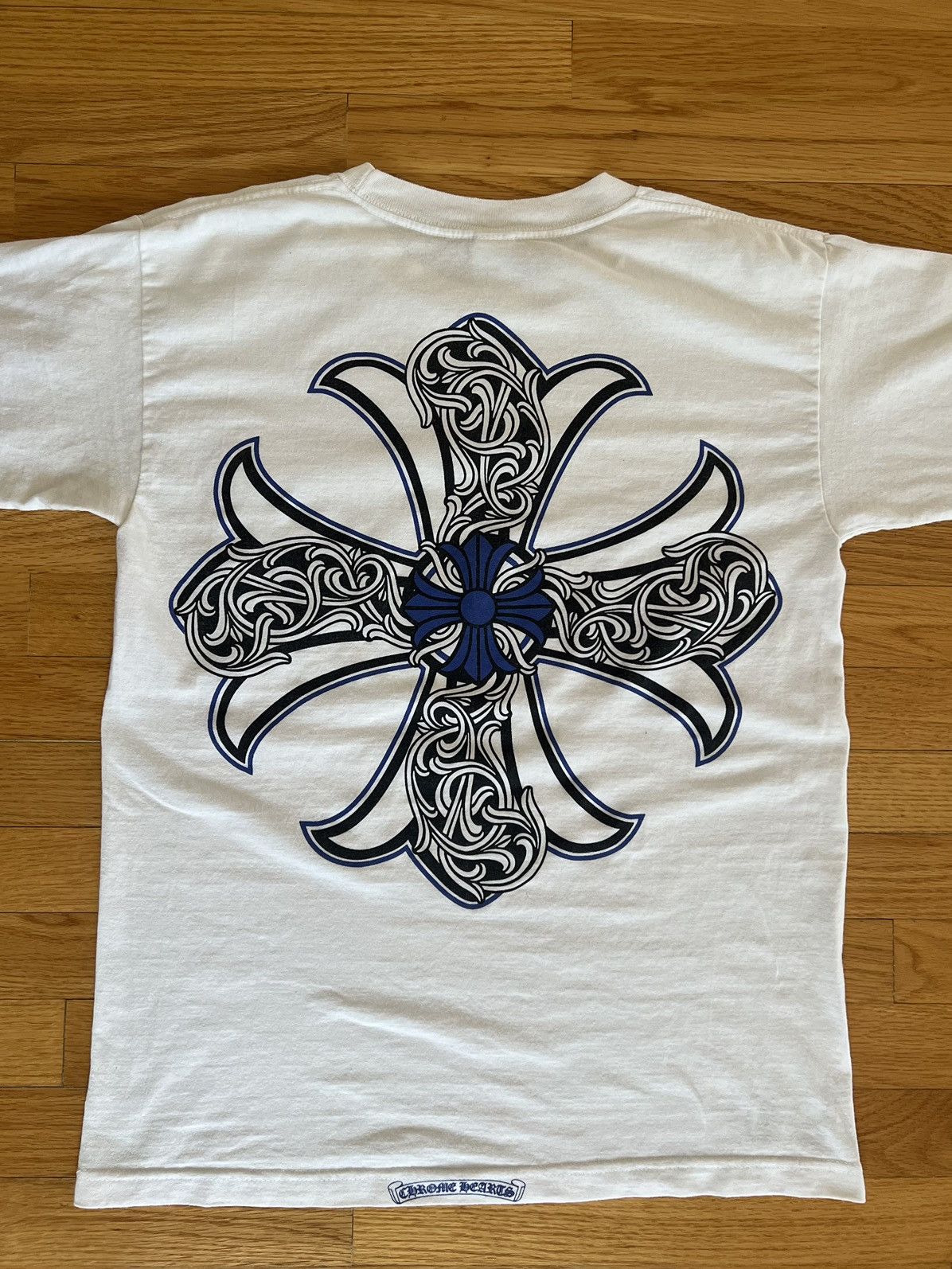 Chrome Hearts Chrome Hearts Big Blue Cross Pocket Tee | Grailed