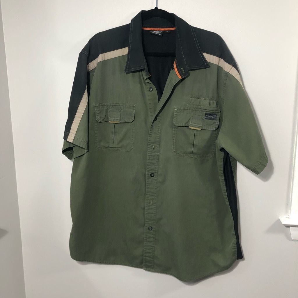 Harley Davison Harley Davidson Performance Mechanic Button Down Shirt ...