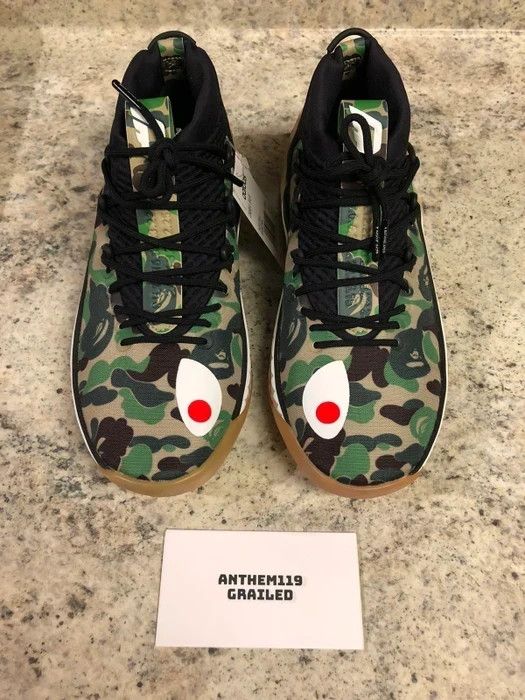 Adidas Adidas x Bape Dame 4 Green Camo | Grailed