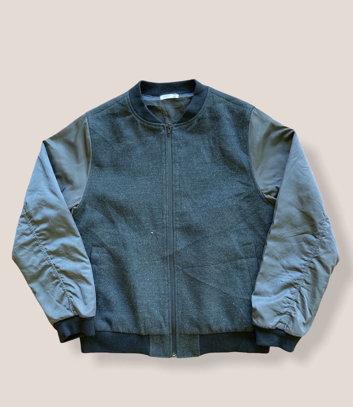 Bomber Jacket × Japanese Brand × Varsity Jacket IGNIO PLAIN VARSITY ...