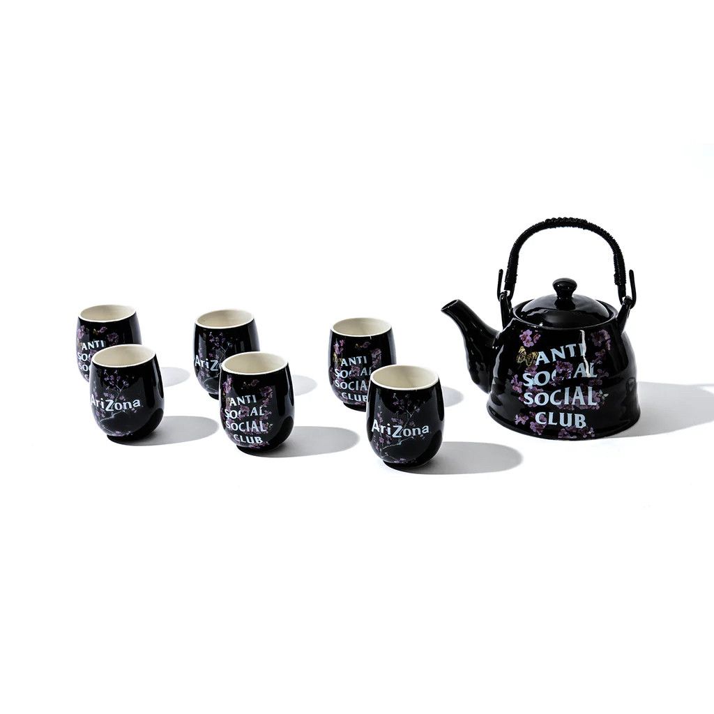 Anti Social Social Club assc x arizona tea set (blk) | Grailed