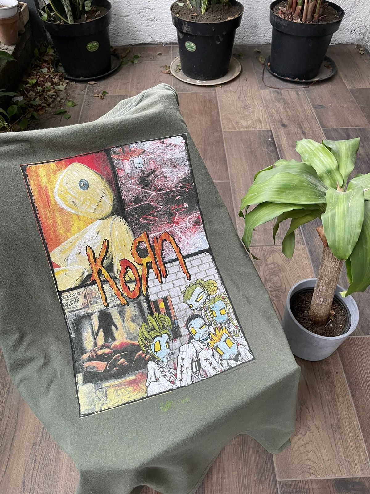 Band Tees × Giant × Vintage 2000 Korn Issues Albums Cover Nu Metal Tee ...