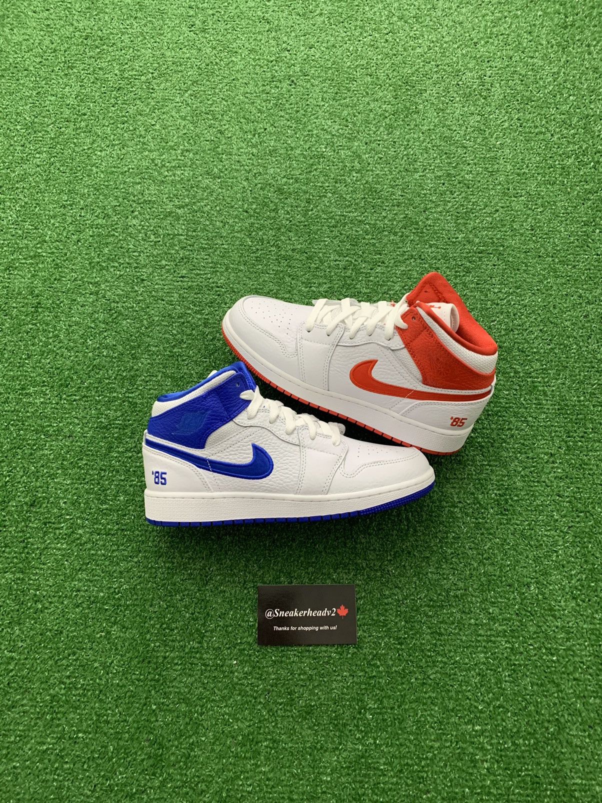 Jordan Brand 🔵🔴⚪️*NEW* Air Jordan 1 Mid “85” (GS) | Grailed