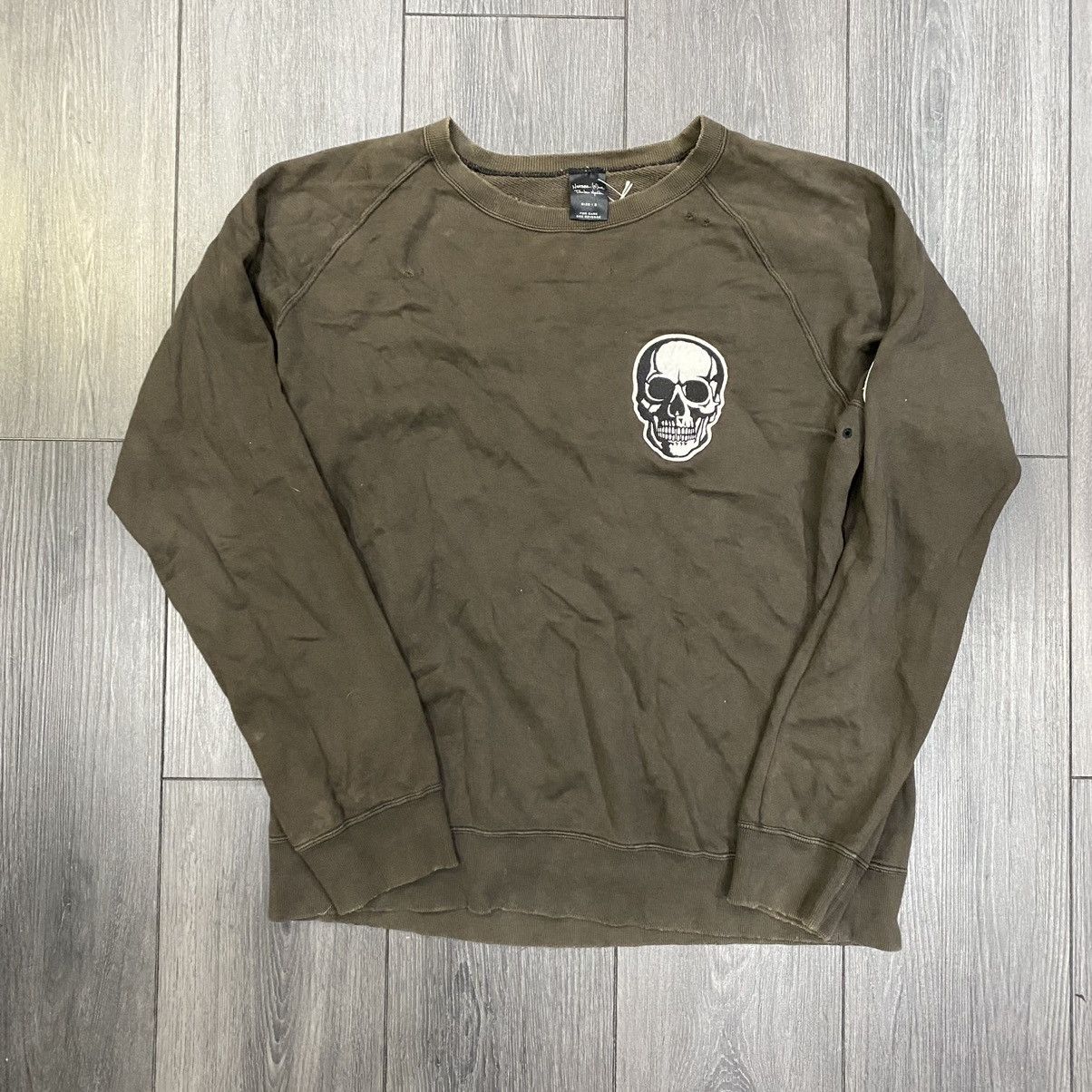 Number (N)ine Number Nine Double Skull Sweatshirt Crewneck Size 3 | Grailed
