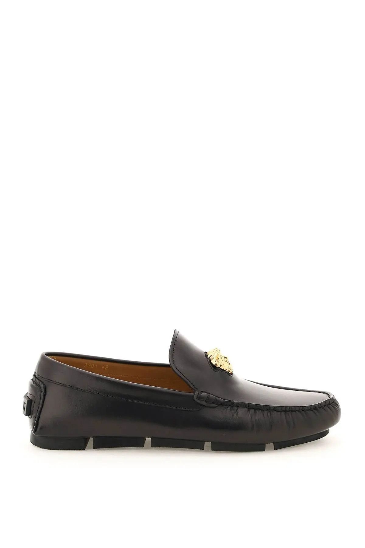 Versace o1s22i1n0723 Leather Loafers in Black | Grailed