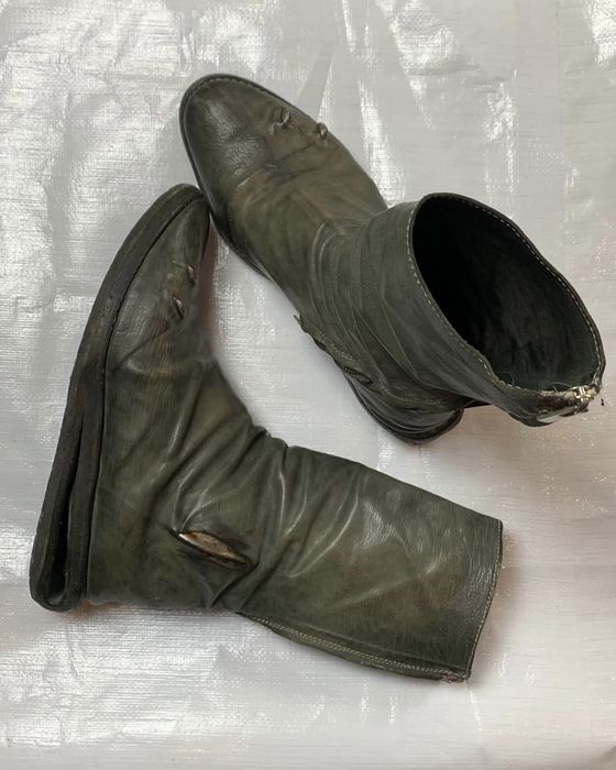 Carol Christian Poell CCP Prosthetic Titanium Tornado Boots | Grailed