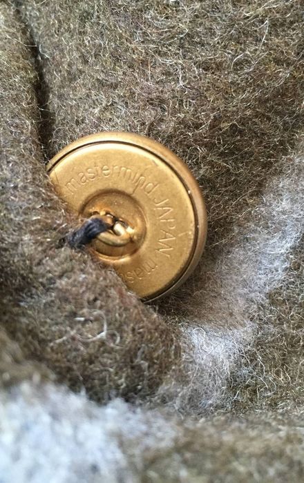 Mastermind Japan Felted Wool Military Peacoat | Grailed