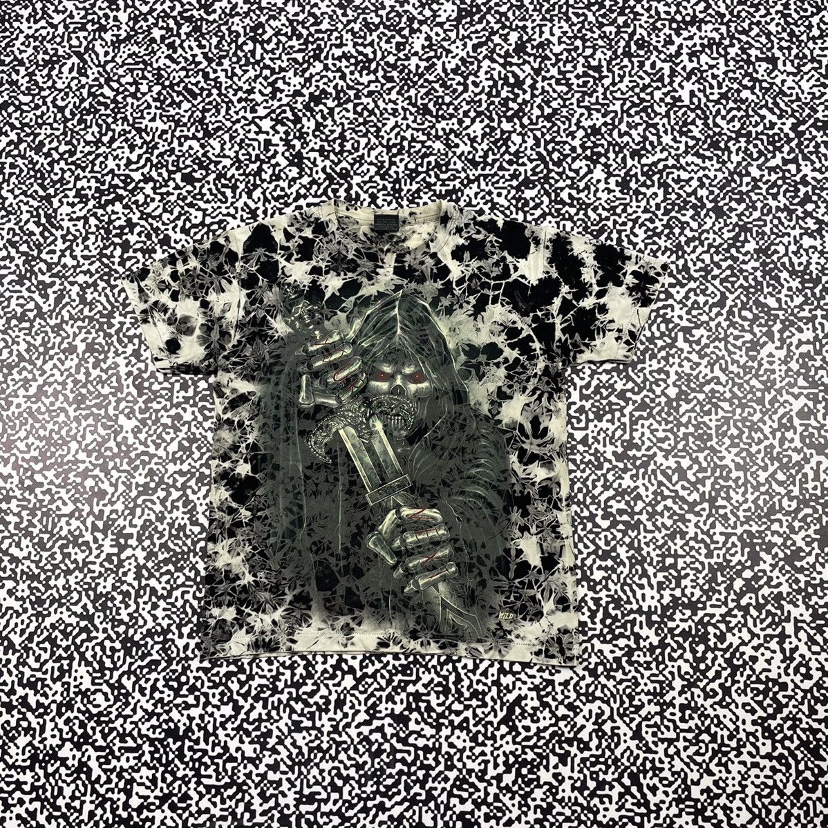 Vintage Vintage Y2K Japanese Skeleton Phosphor Logo T-shirt Style | Grailed