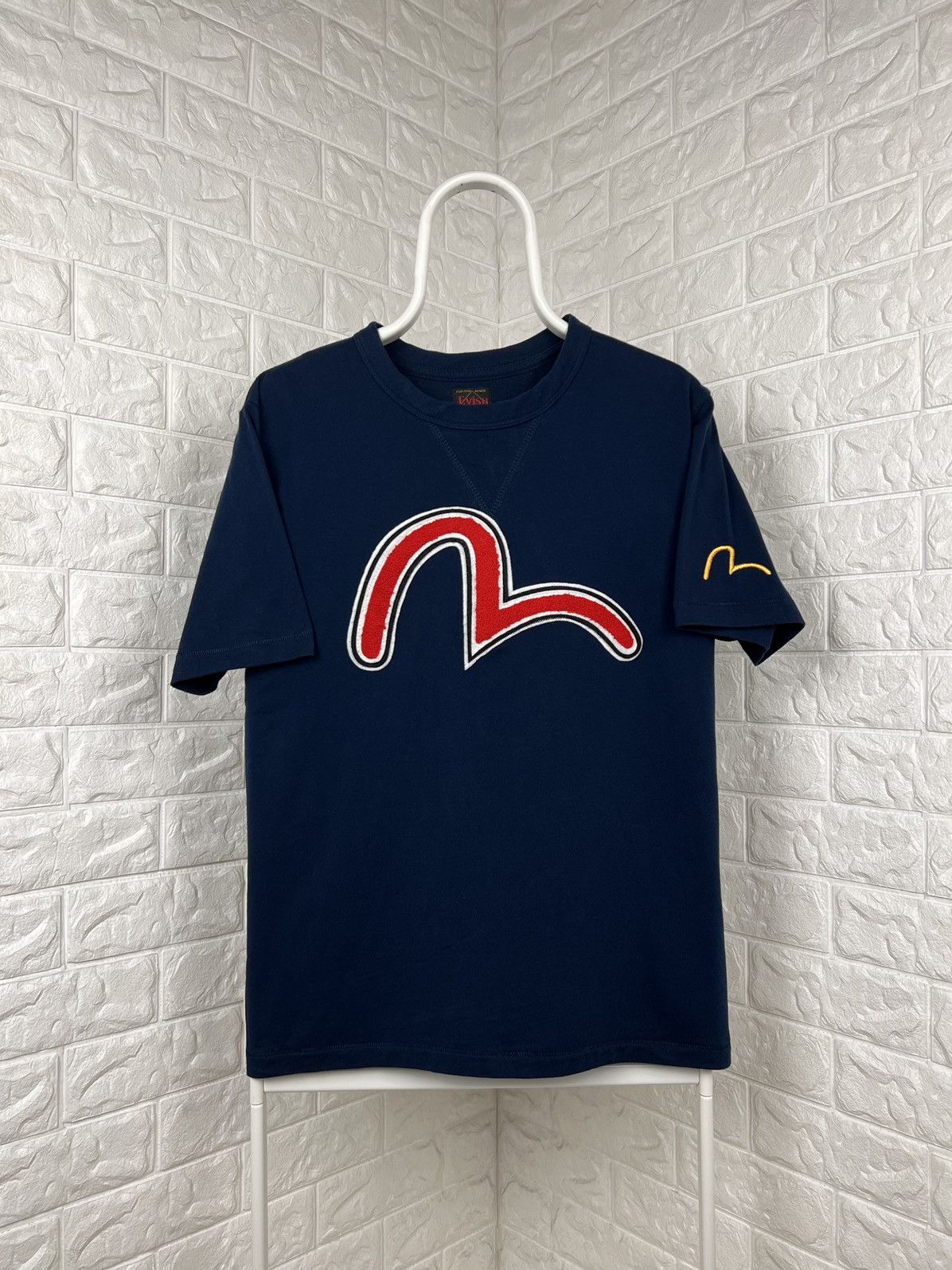 Evisu × Japanese Brand × Streetwear Vintage Rare Evisu Big Logo Shirt ...