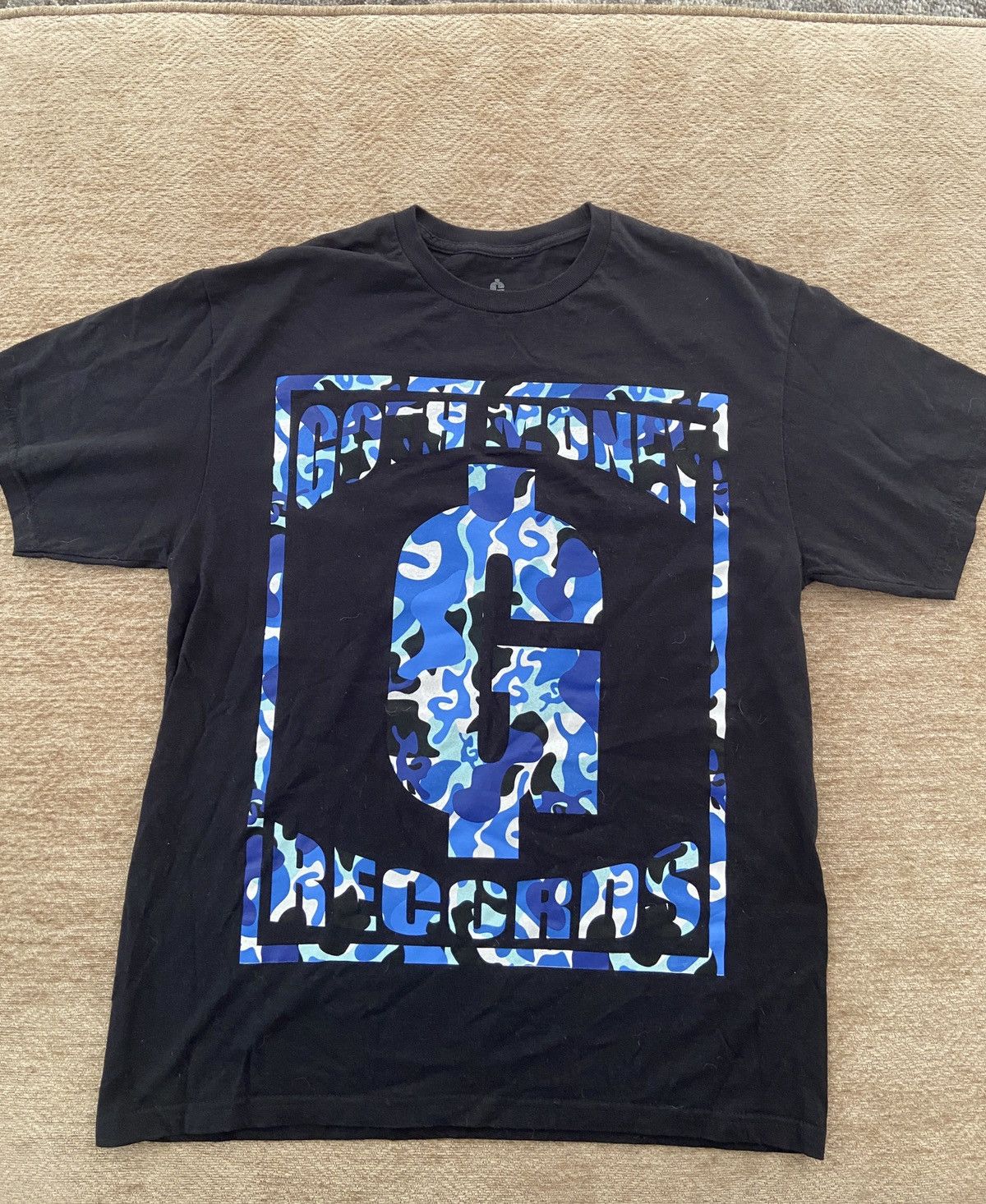 Goth Money Goth Money Records Blue Camo Box Logo | Grailed