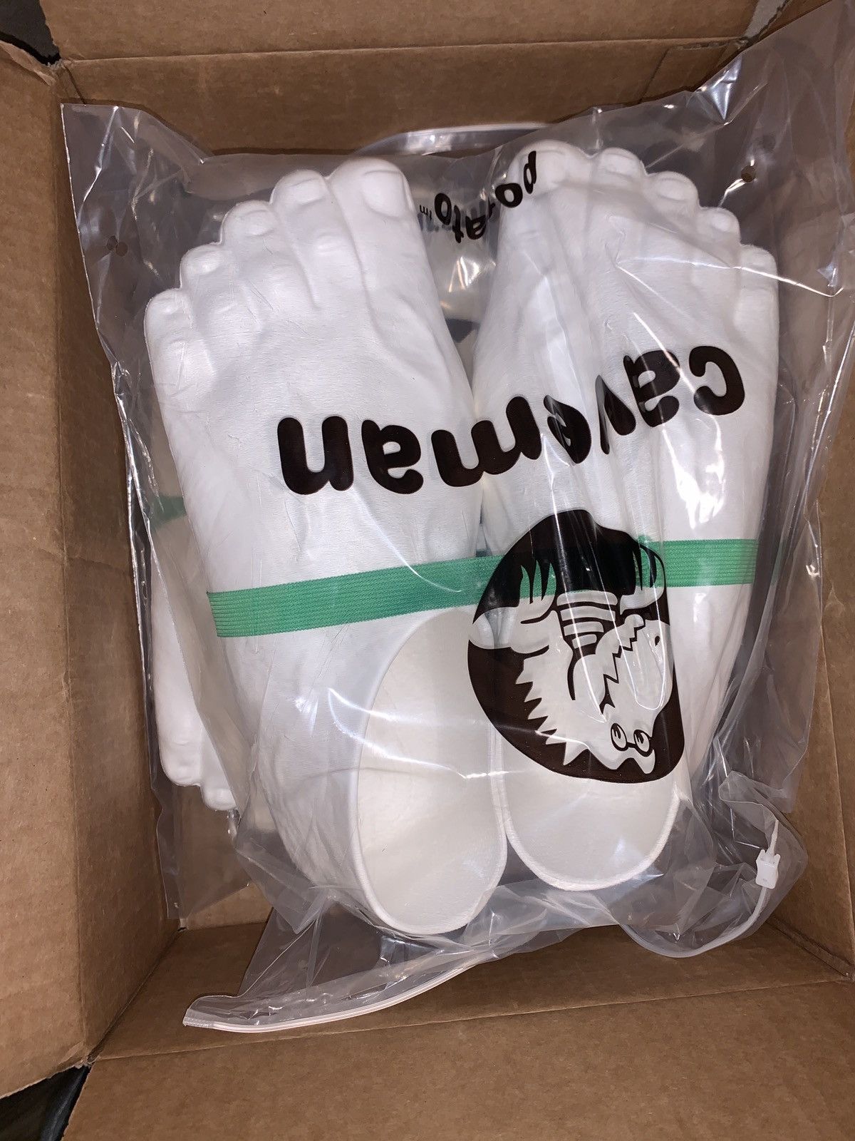 Imran Potato Imran Potato Caveman Crocs White (2nd pair) | Grailed