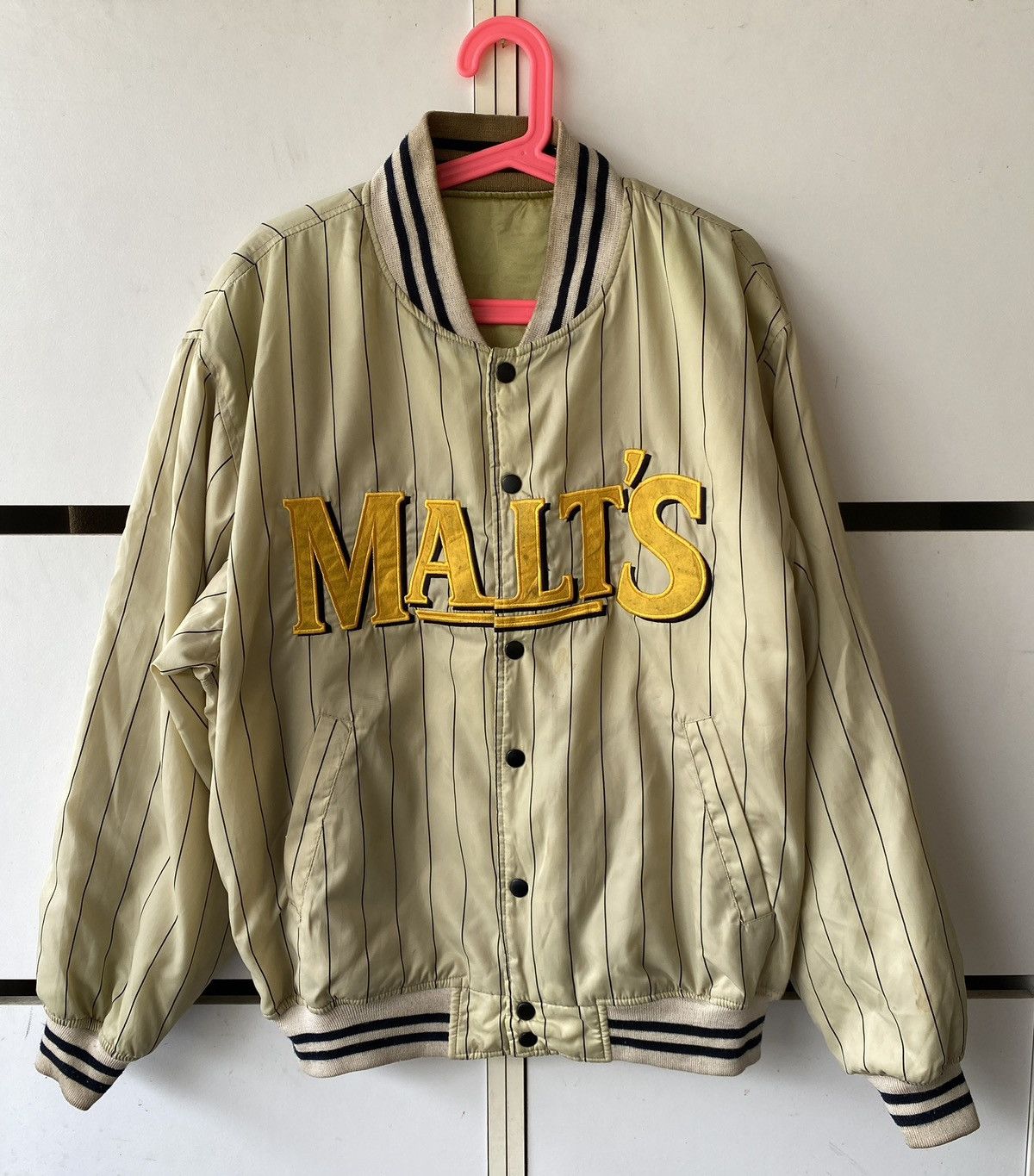 Streetwear × Vintage VINTAGE MALTS BASEBALL STADIUM JACKET | Grailed