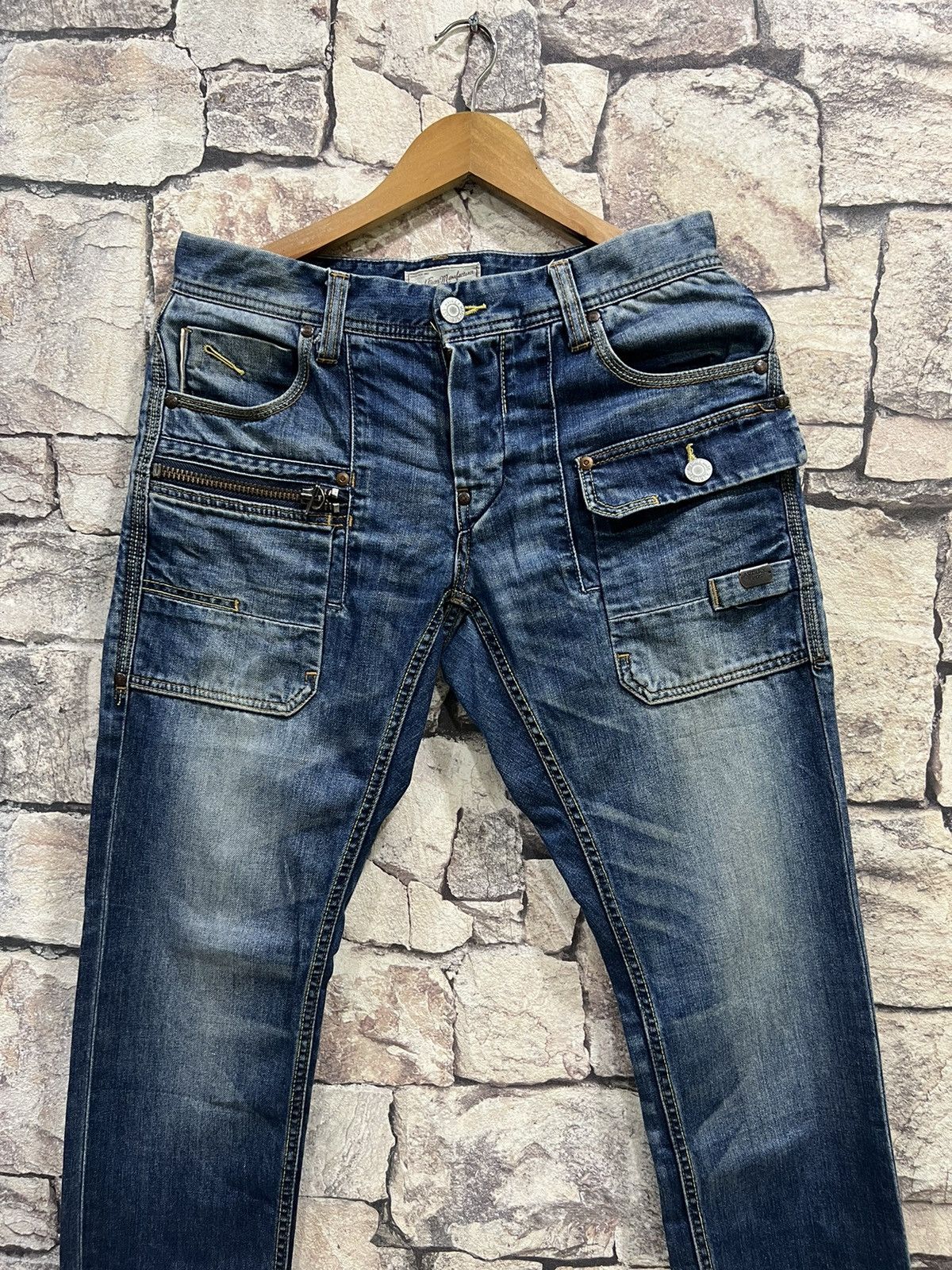 Avirex × Distressed Denim × Vintage Vintage Avirex LTD Multipocket ...
