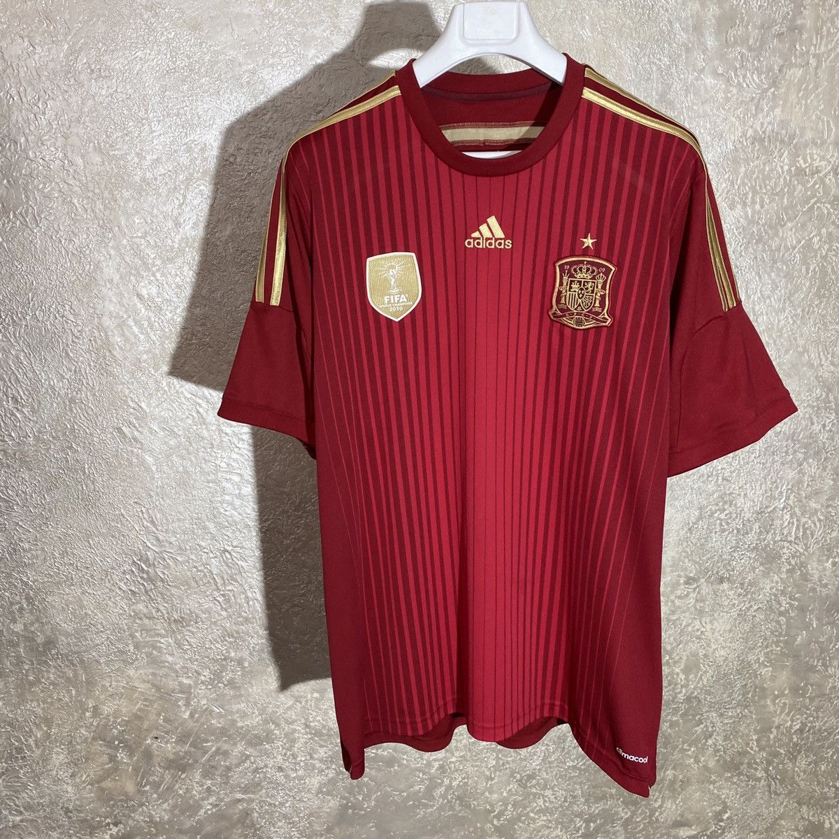 Adidas Blokecore XL ⚽️ Spain 3D Striped Home Football shirt rare kit ...