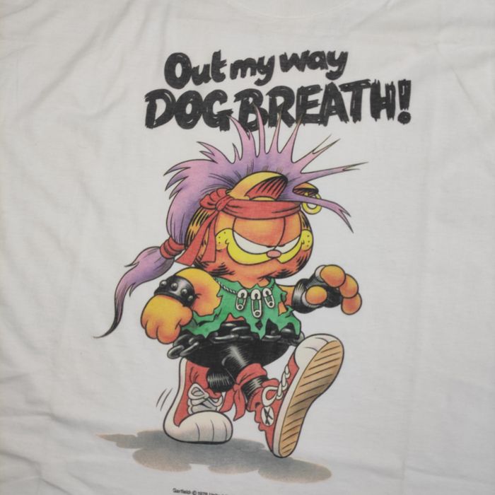 Vintage GARFIELD PUNK 90s Vintage Graphic Licensed T-shirt | Grailed